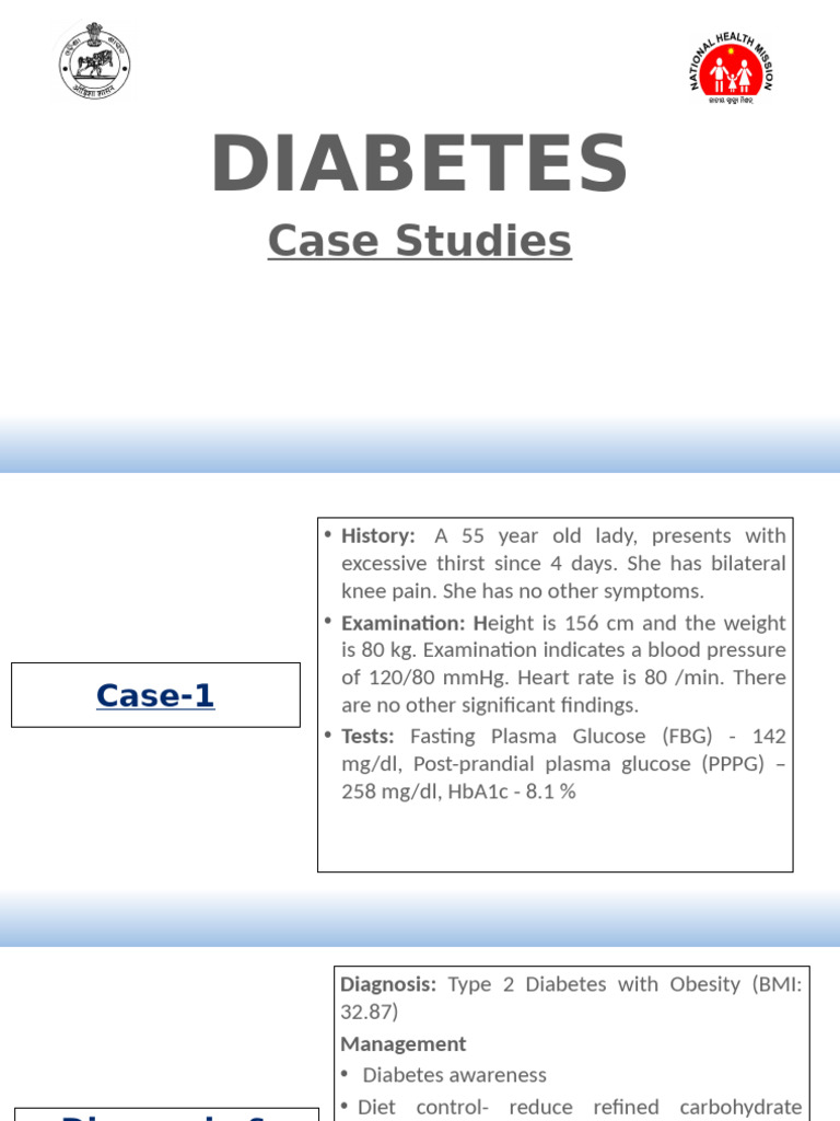 Session 1.4b. Diabetes Case Studies | PDF | Hypoglycemia | Diabetes