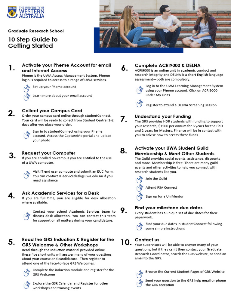 UWA Graduate Research Student Guide | PDF | Software | Cyberspace