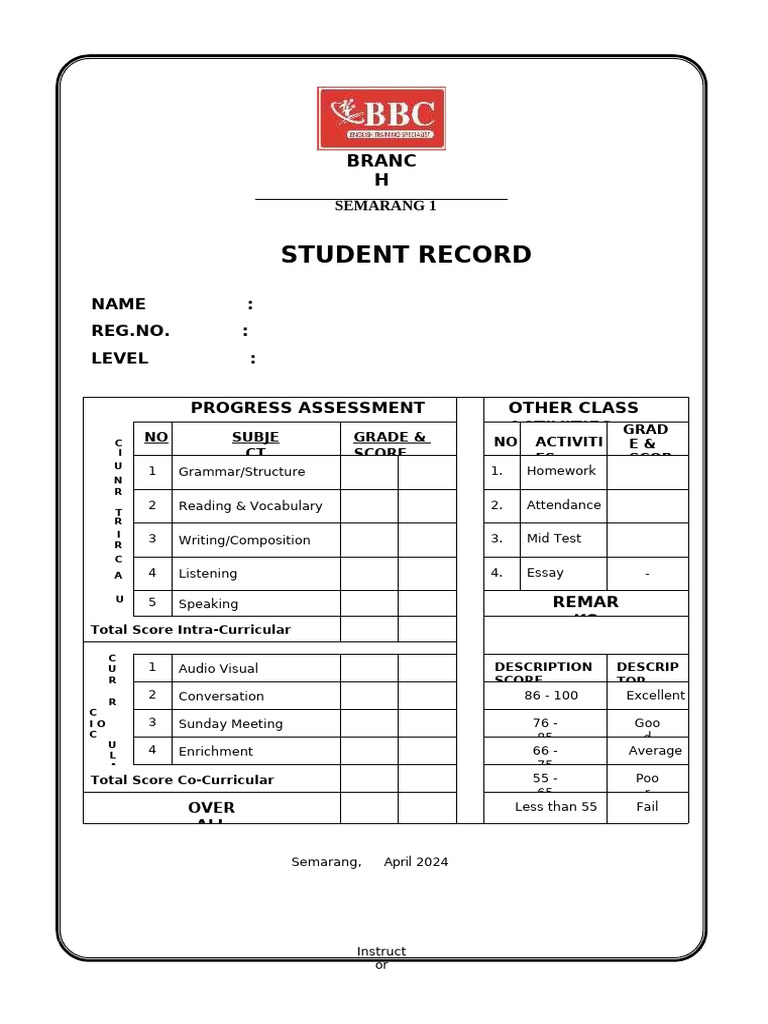 Student Record | PDF