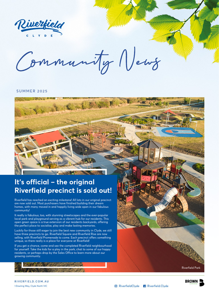 Riverfield Community Update: Sold Out! | PDF | Foods | Cuisine