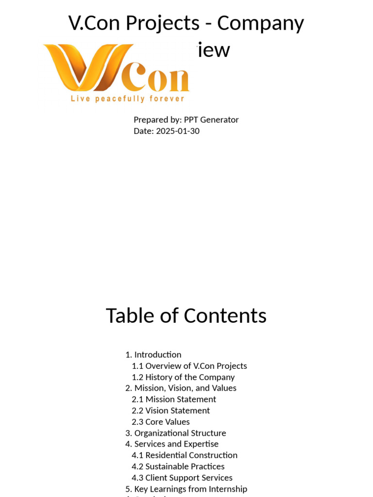 VCon Company Overview | PDF