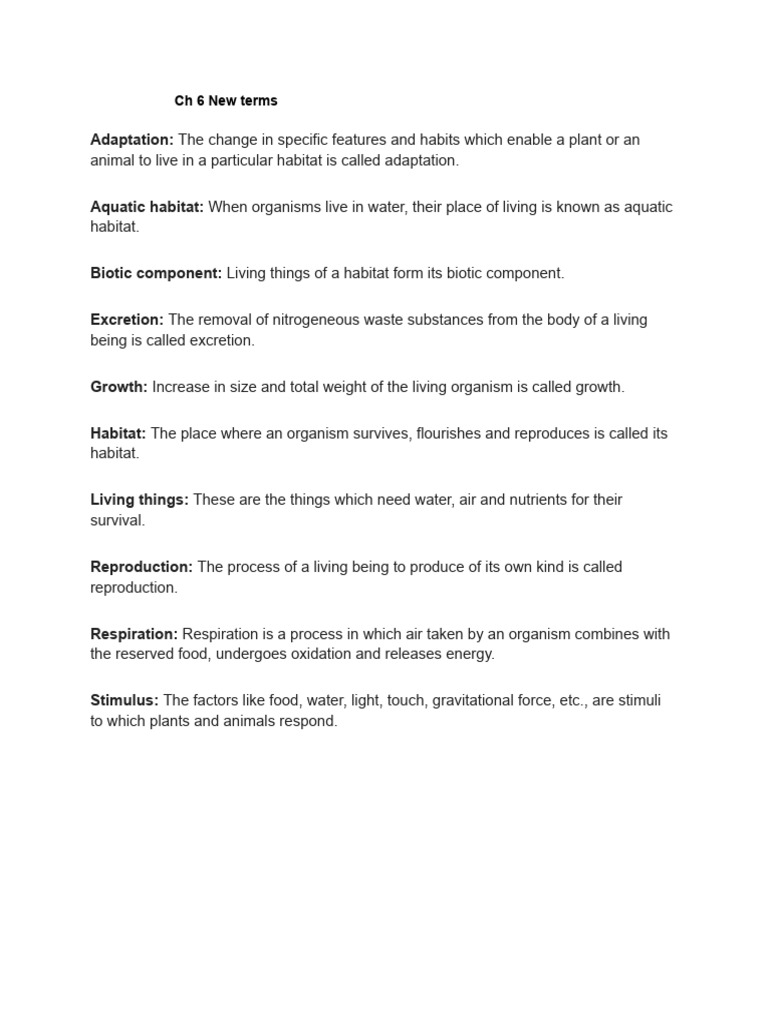 CH 6 New Terms | PDF