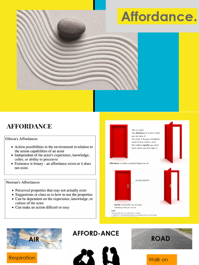 Object Spatial: Affordance in Architecture | PDF | Psychology ...