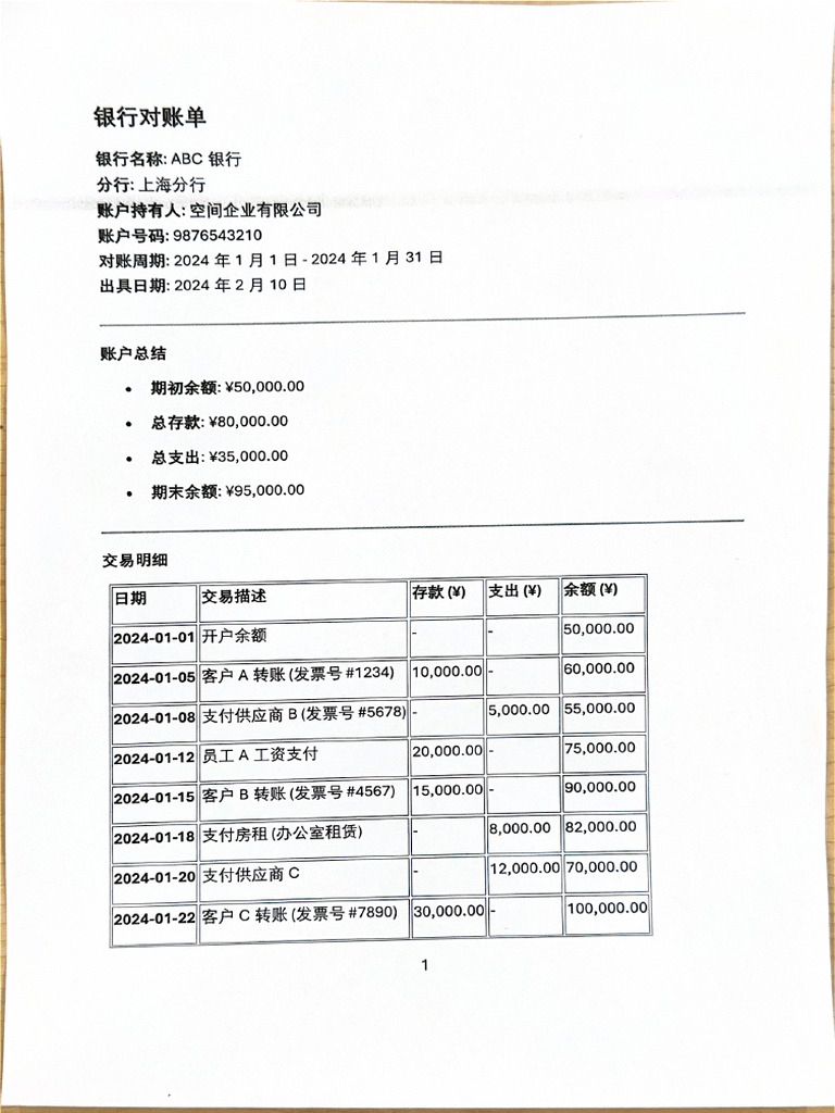 Printed - Business Document - Chinese - 2024 - 3page - Temp4 - 2 | PDF