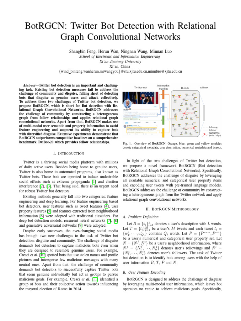 BotRGCN Twitter Bot Detection | PDF | Machine Learning | Artificial Intelligence