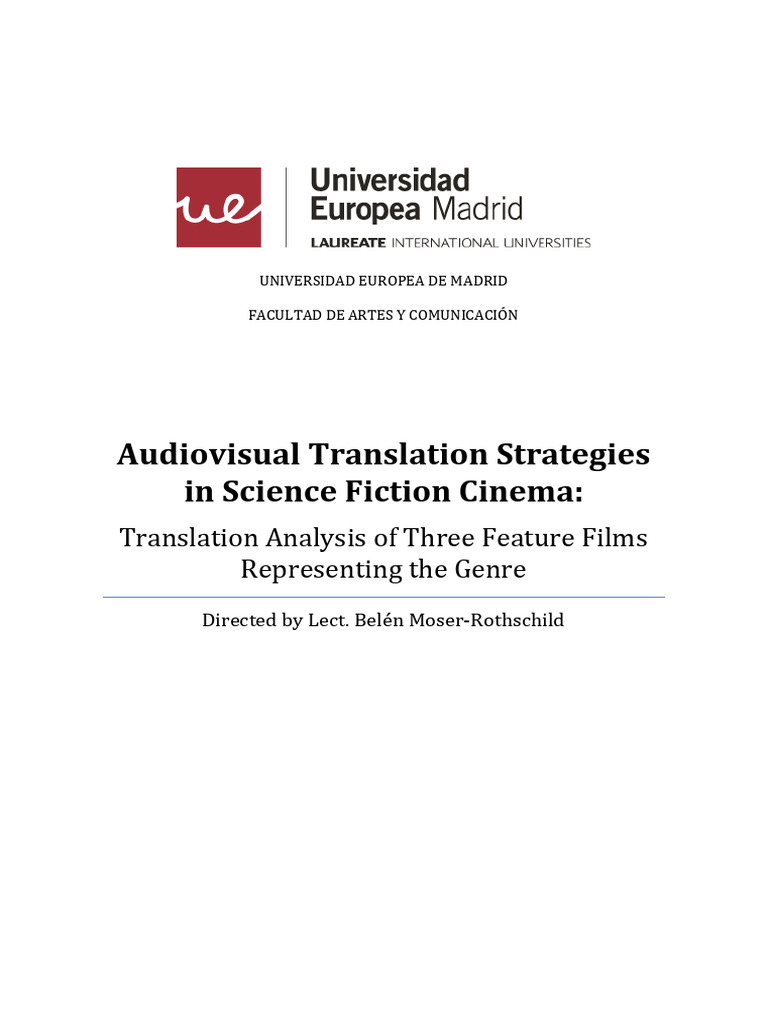 Audiovisual Translation Strategies in SC | PDF | Translations | Human ...