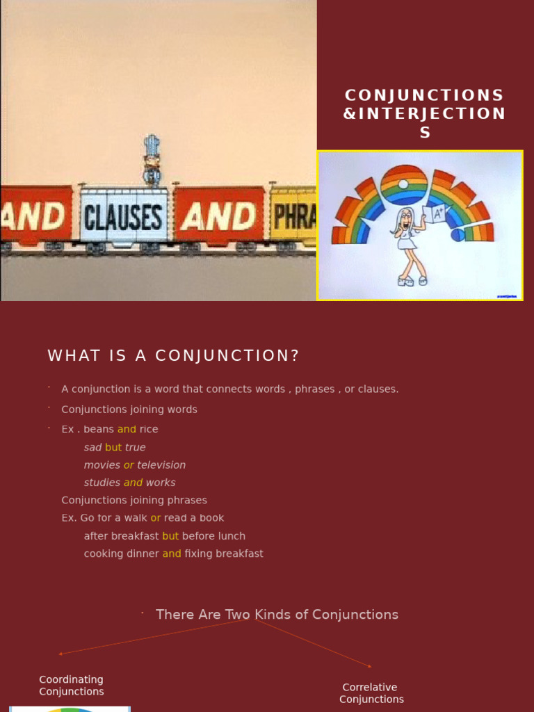 English Grammar - Conjunctions | PDF | Plural | Sentence (Linguistics)