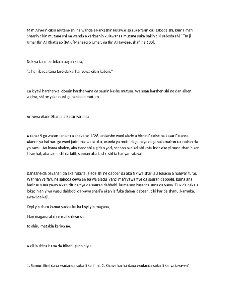 Mafi Alherin Mutane-WPS Office | PDF