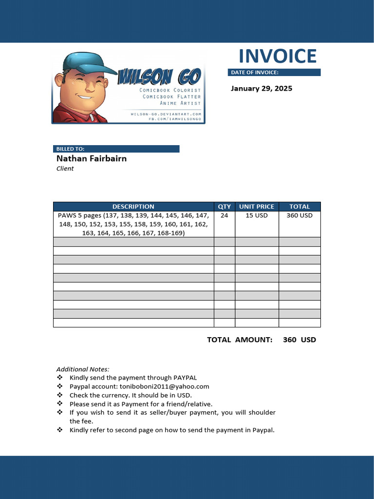 Invoice January 2025 | PDF