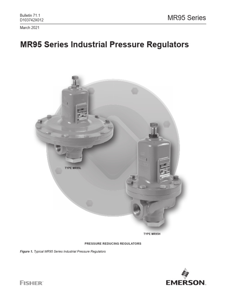 Data Sheets Mr95 Series Industrial Pressure Regulators Bulletin Fisher ...