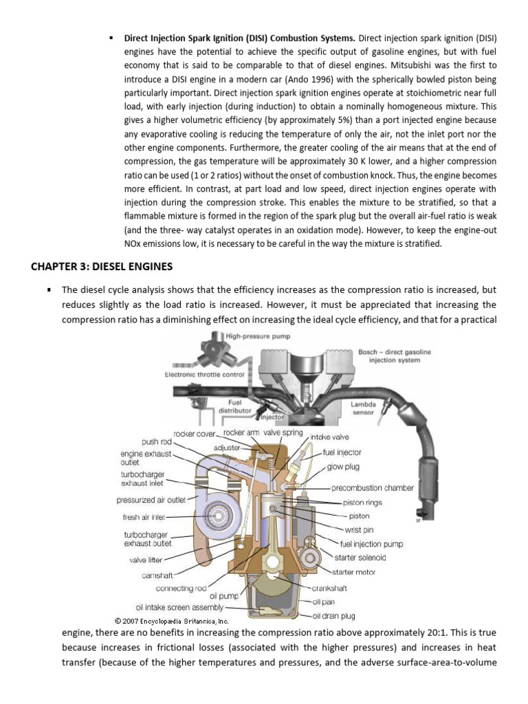DISI and Diesel Engine Combustion Systems | PDF | Diesel Engine | Fuel ...