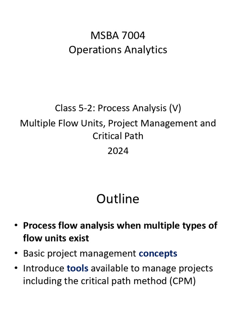 MSBA7004 2024 - Class 5-2 Project - Afterclass | PDF | Project Management