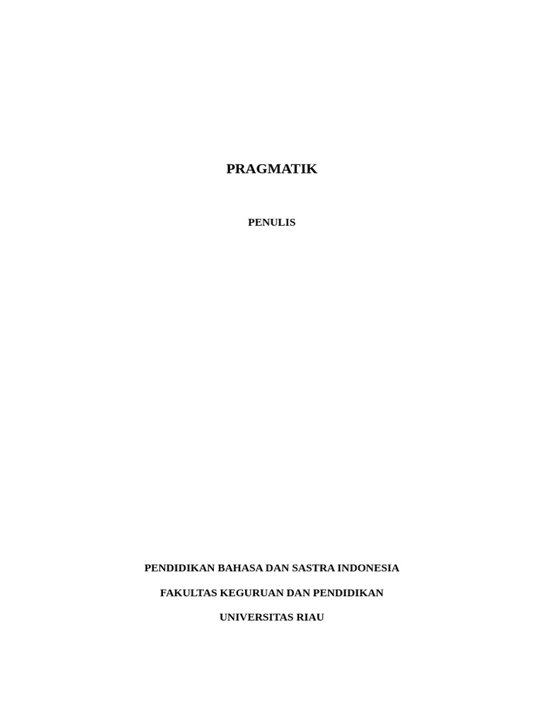 Buku Pragmatik 2021B | PDF