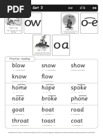 Oa Sound Words List and Examples | PDF