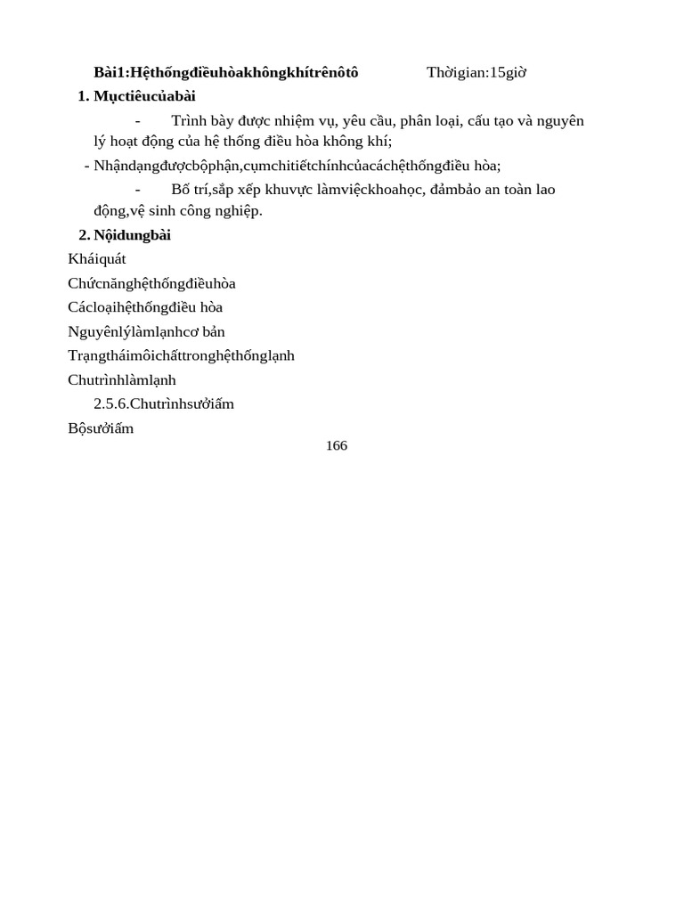 Bdsc Hệ Thống Điều Hoà Khống Khí ô Tô | PDF