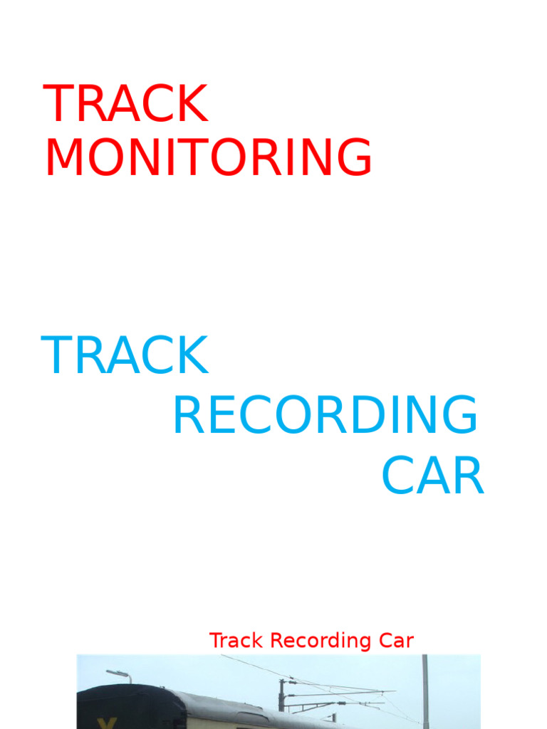 Track Recording Car Measurement Guide | PDF