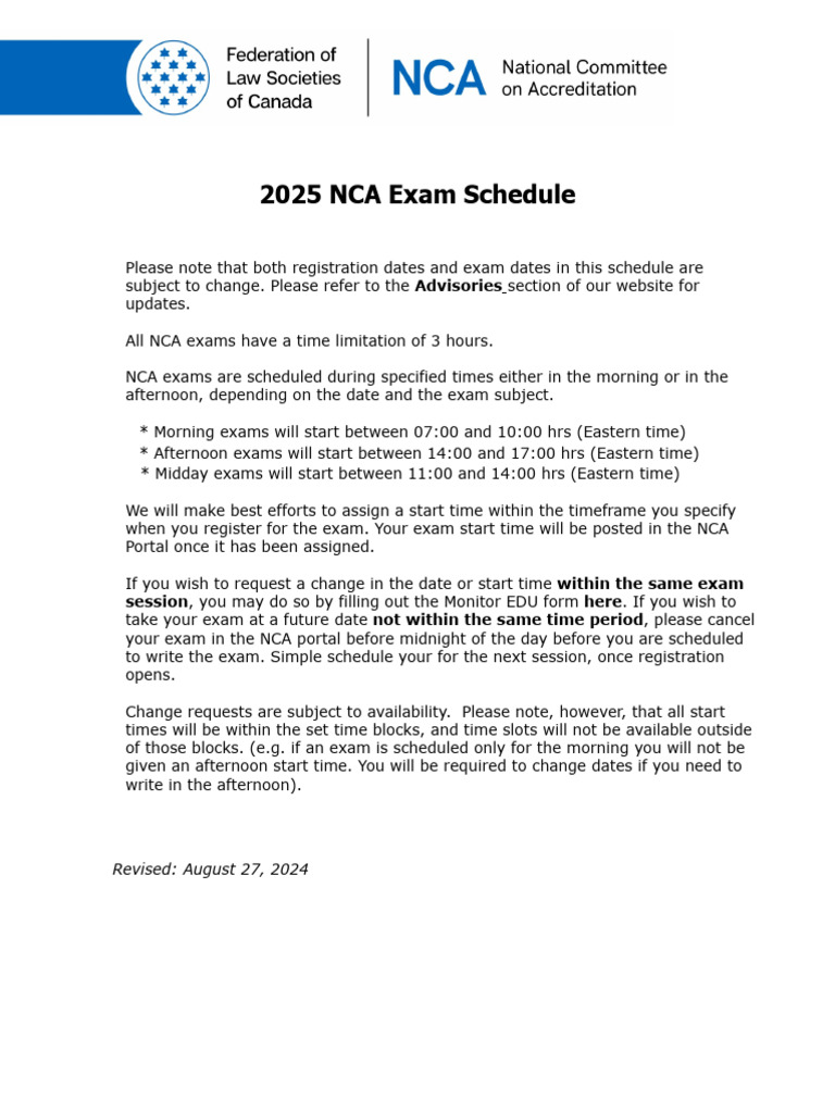 NCA-2025-sched-V2 | PDF | Administrative Law | Justice