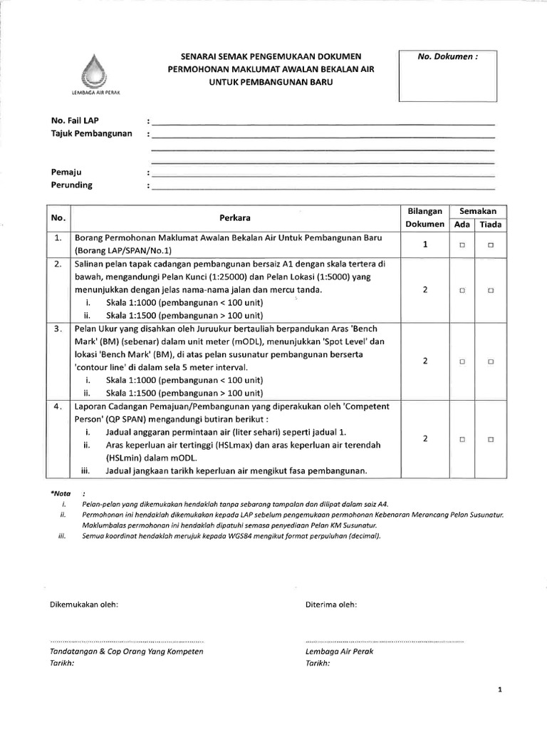 LAP Document Checklist (20240823) | PDF