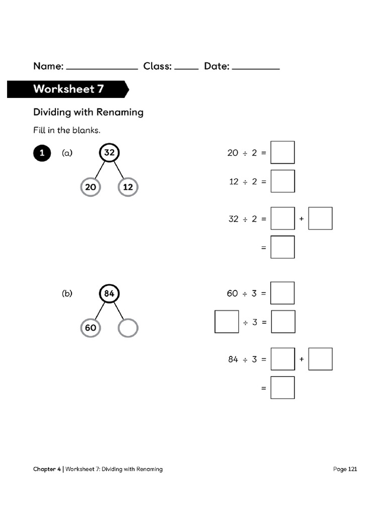 Mathsnoproblem Workbook-3a Chapter-4 Worksheet-7 | PDF