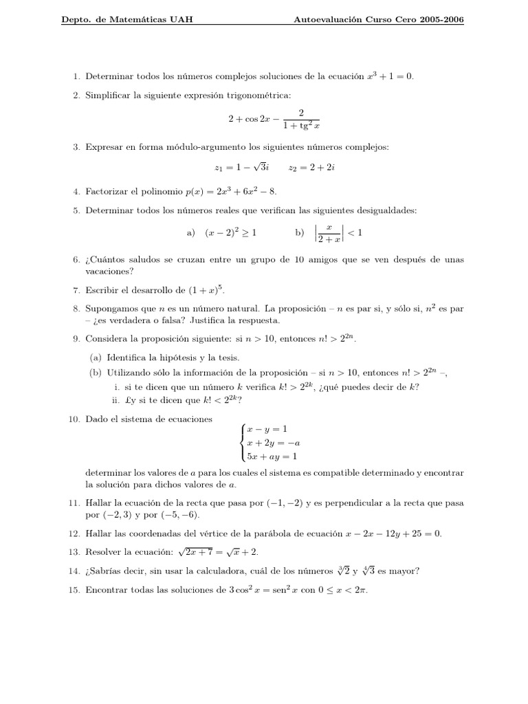 Autoeval | PDF | Álgebra abstracta | Análisis numérico