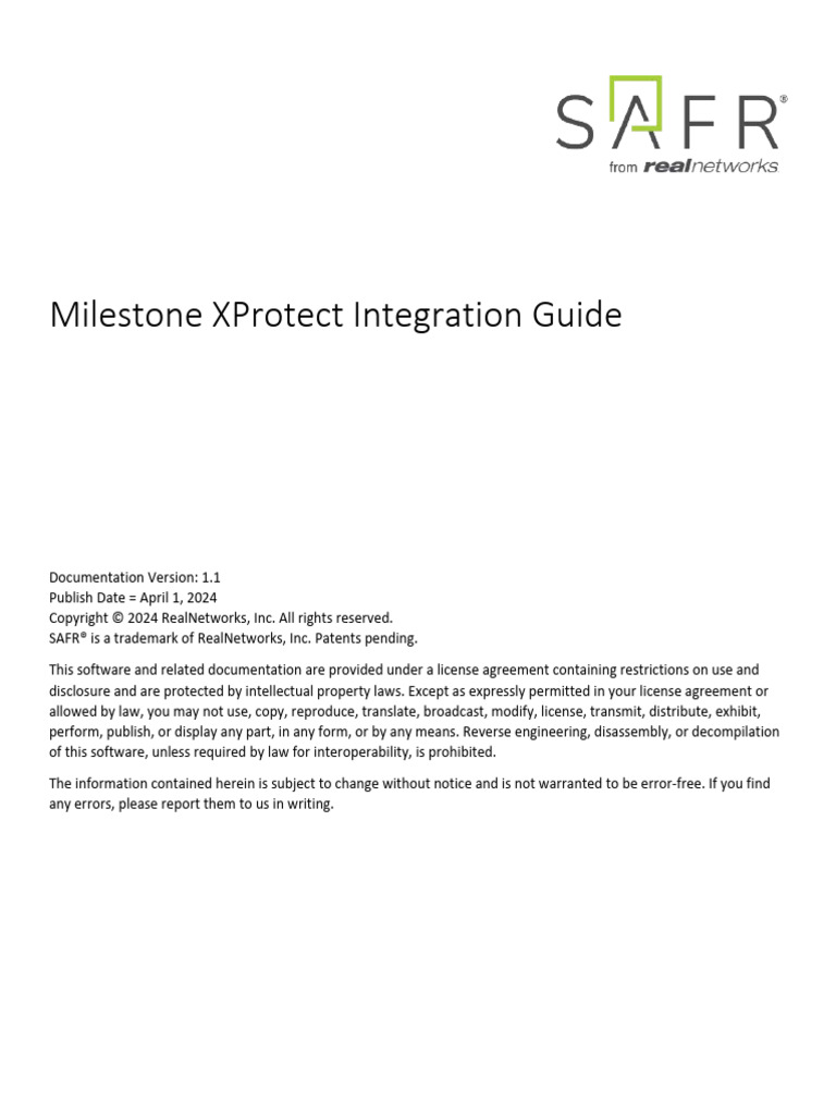 XProtect Integration Guide | PDF | User (Computing) | Microsoft Windows
