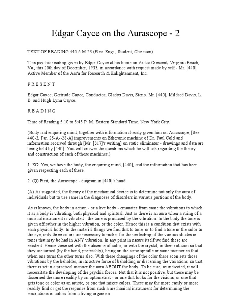 Edgar Cayce Library Pdf Prism Eye
