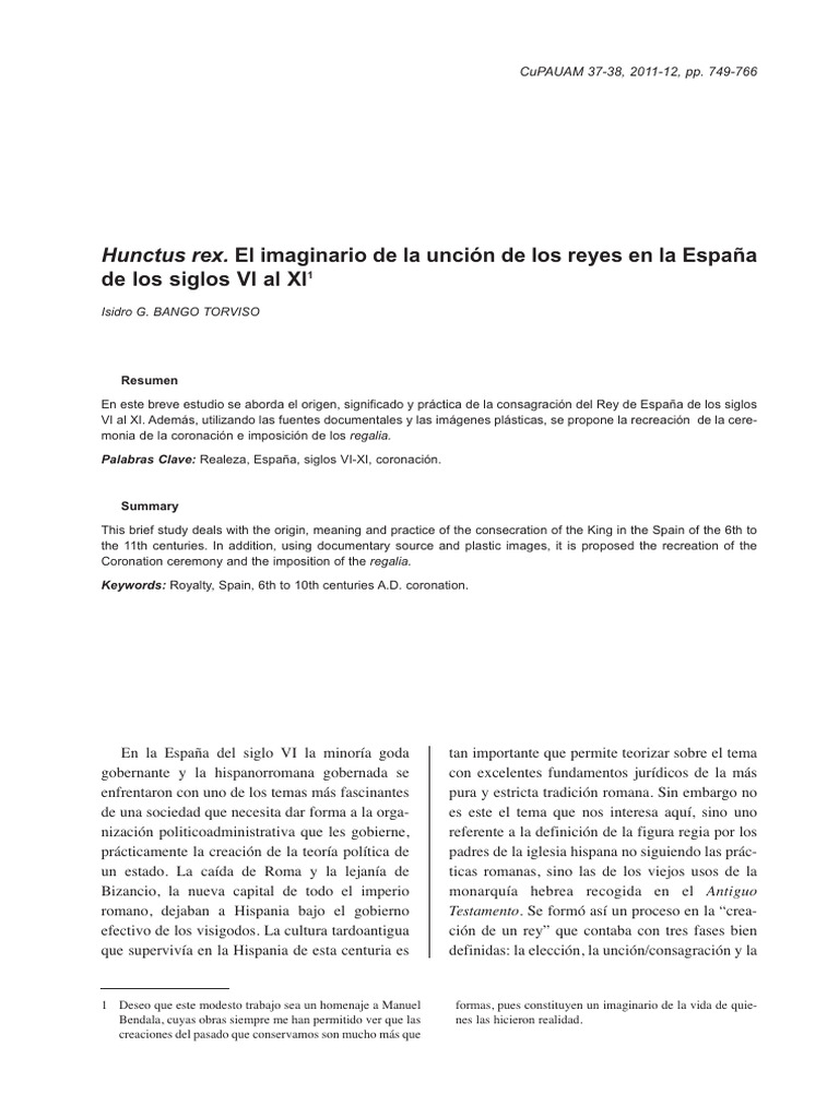 Uncion Real Reyes | PDF | La unción