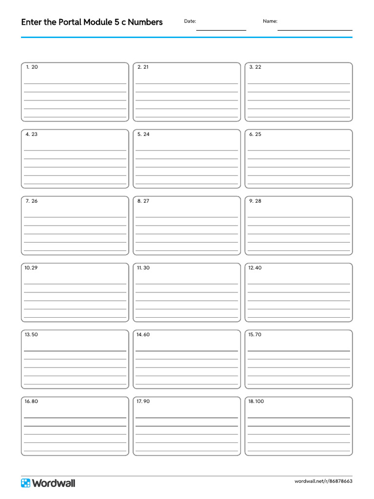 enter-the-portal-module-5-c-numbers-writing-frame | PDF