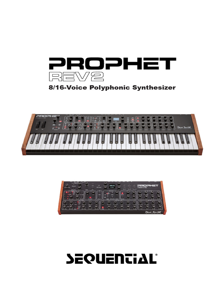 Prophet Rev2 | PDF | Synthesizer | Music Technology