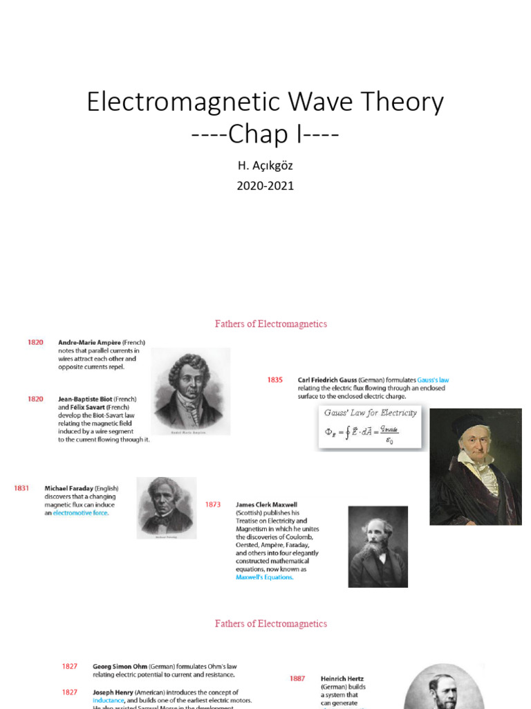 Electromagnetic Wave Theory Overview | PDF | Waves | Electromagnetic ...