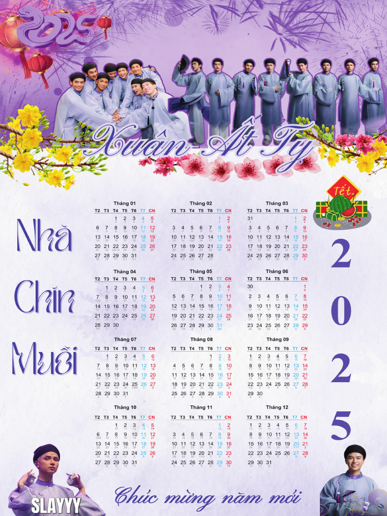 File Lich Am Duong 2025 - Convert - PDF (Tờ Rơi (A4) ) PDF | PDF