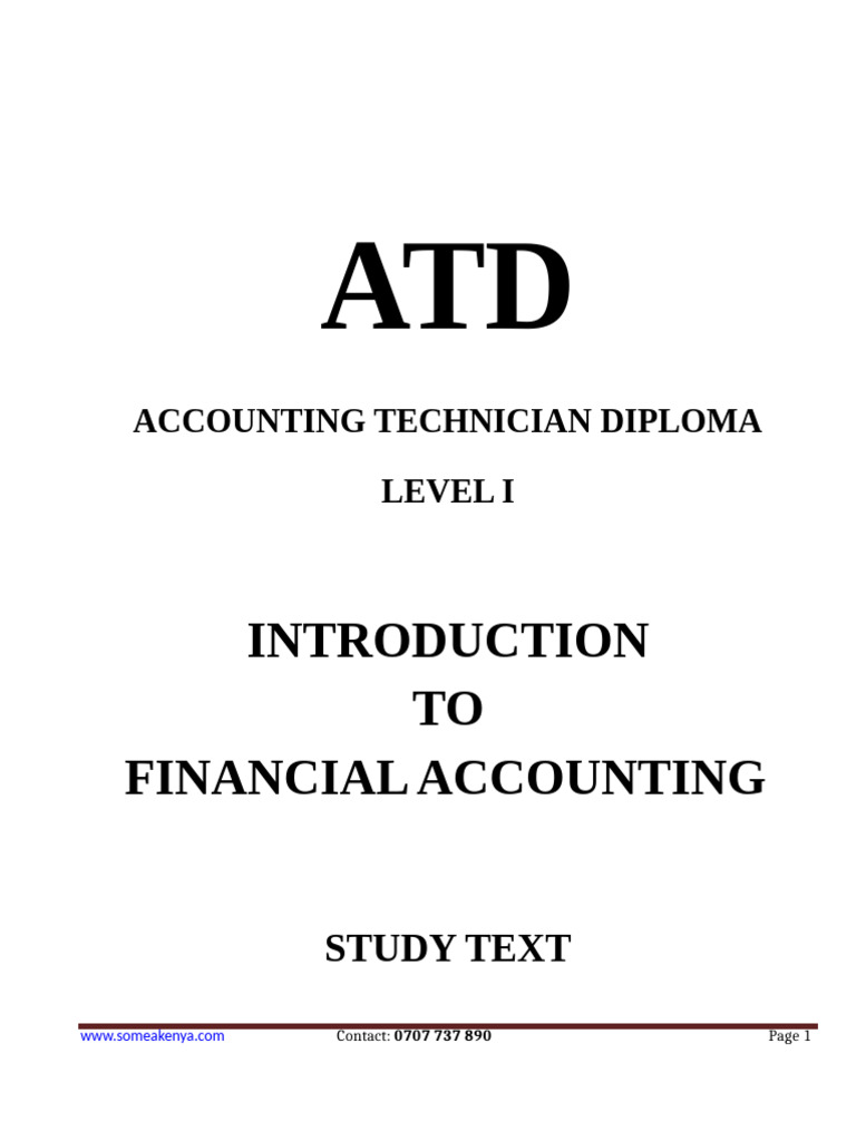 Introduction To Financial Accounting (2) (Original) | PDF | Goodwill ...