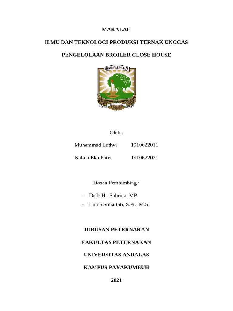 Makalah Kelompok ITPTU - Nabila Eka Putri - 1910622021 - P.03 PYH | PDF