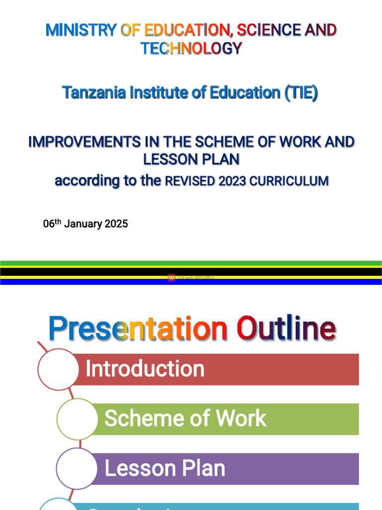 TIE 2023 Curriculum: Work & Lesson Plans | PDF | Learning | Lesson Plan