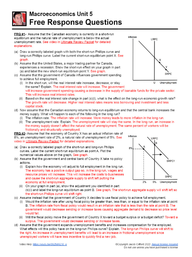 Unit 5 FRQs Answers | PDF