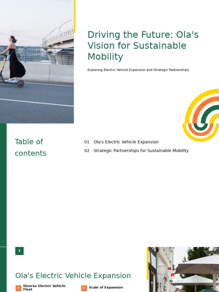 Driving The Future: Ola's Vision For Sustainable Mobility | PDF