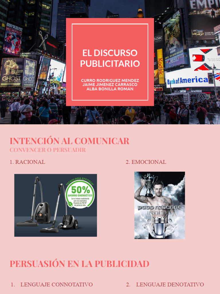 Estrategias y Elementos del Discurso Publicitario | PDF | Publicidad ...