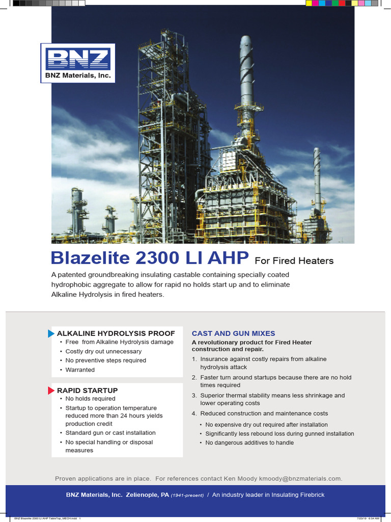 BNZ Blazelite 2300 LI AHP TableTop - MECH | PDF | Mechanical Engineering | Building Technology