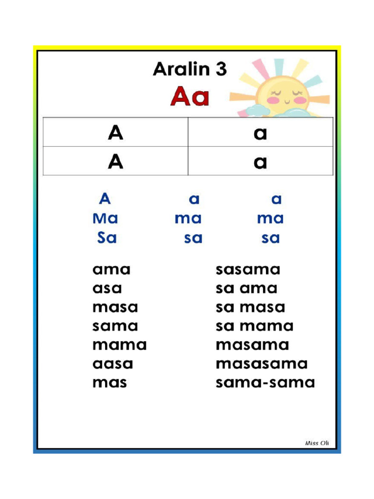 Matthew Filipino Reading Materials (Basic) | PDF