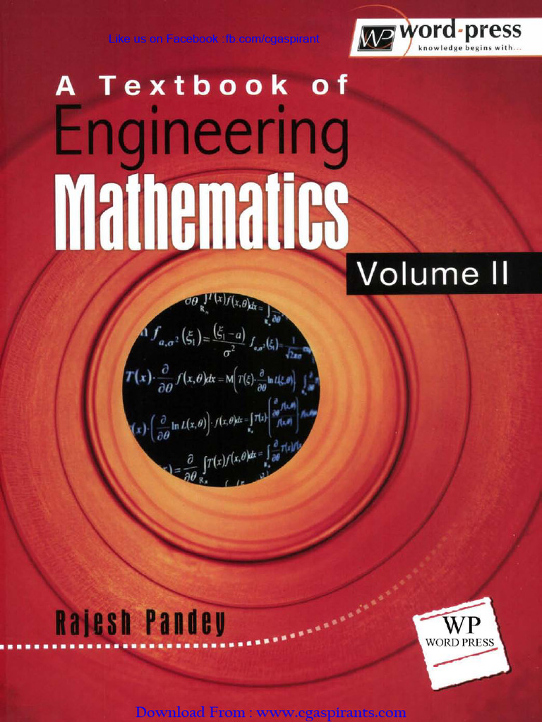 A Text Book of Engineering Mathematics Volume-II | PDF | Equations | Ellipse