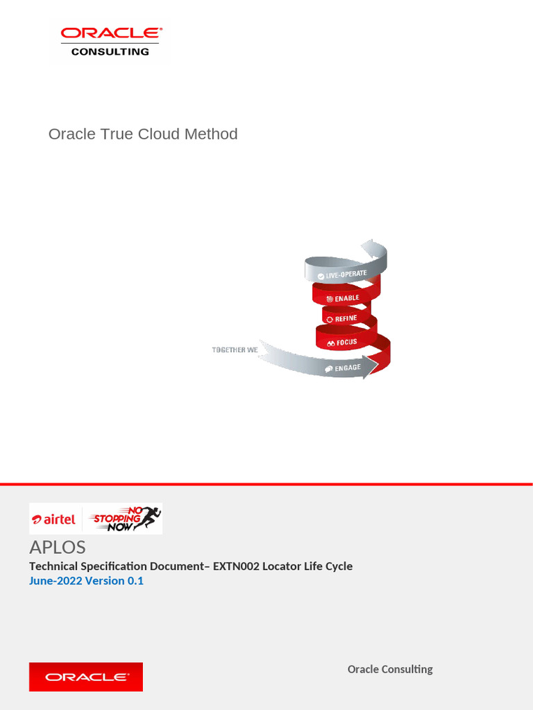 EXTN002 TDD Locator Life Cycle - v0.3 | PDF | Cloud Computing | Oracle ...