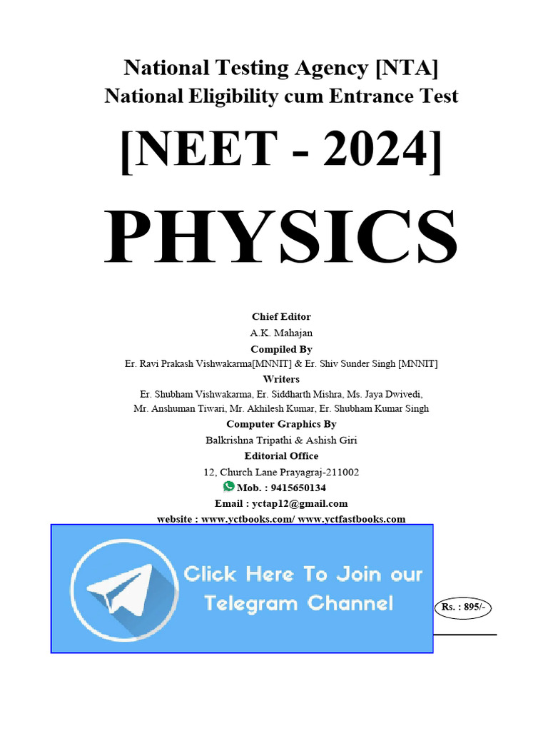 Neet-2024 Physics 36 Years Solved Papers | PDF | Magnetic Field | Force
