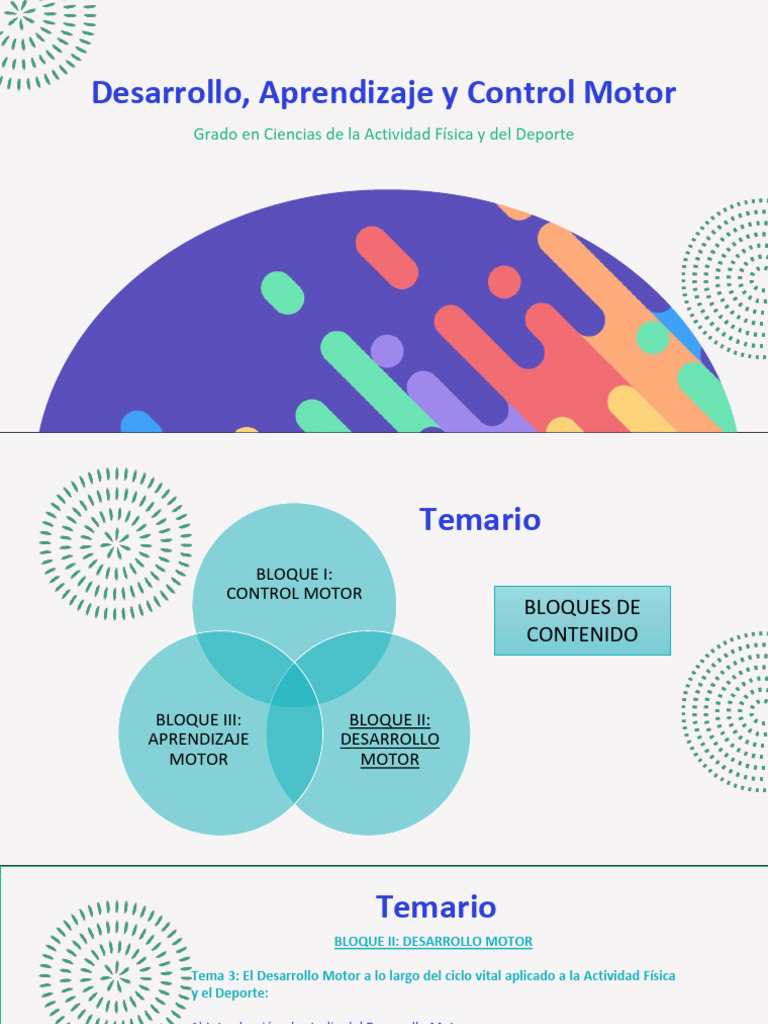 TEMA 3 Control Motor | PDF | Sicología | Aprendizaje