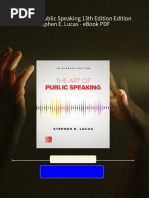The Art of Public Speaking 13th Edition | PDF | Computers