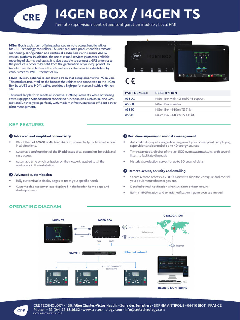 I4Gen Box & TS: Remote Control Solutions | PDF | Internet Access | Wi Fi