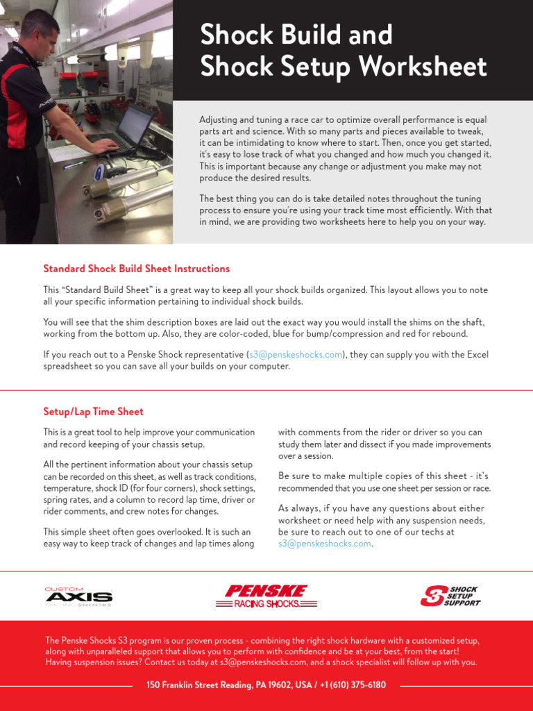 Rocket XR1 Shock Setup Guide | PDF