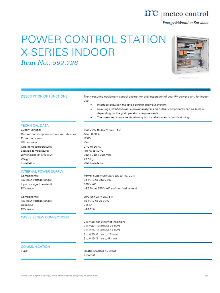 DB Power Control Station X-Series Indoor en | PDF | Power Supply ...