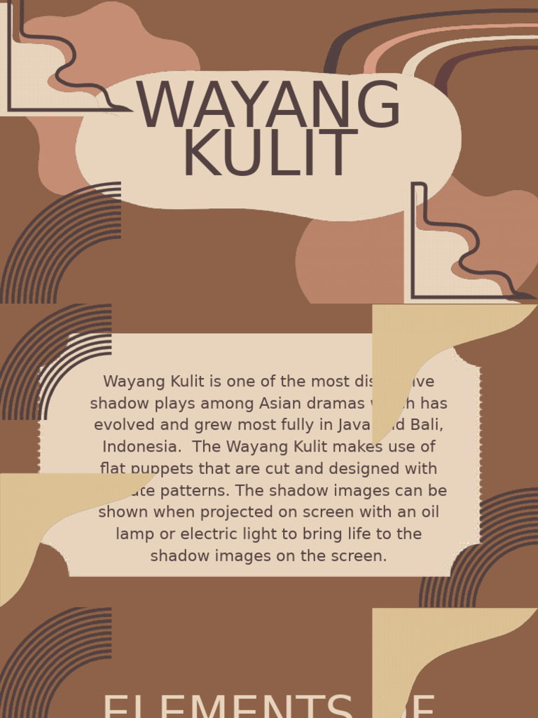 Wayang Kulit (Grade 8) | PDF | Musicology | Entertainment