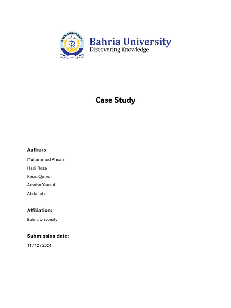 Case Study | PDF | Empowerment | Incentive