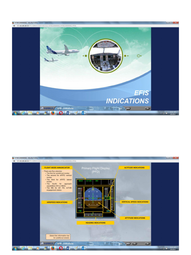 A320 EFIS - Indication | PDF